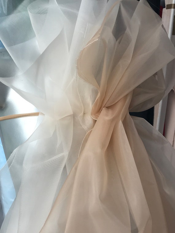 Crinoline Fabric Polyester Crinoline Fabric Beige Nude Peach Ivory off White Etsy Australia