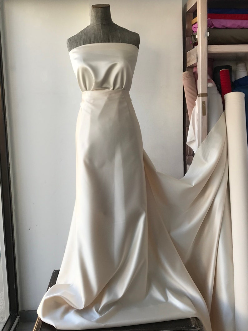White Duchess Satin Ivory Duchess Satin Cream Satin | Etsy