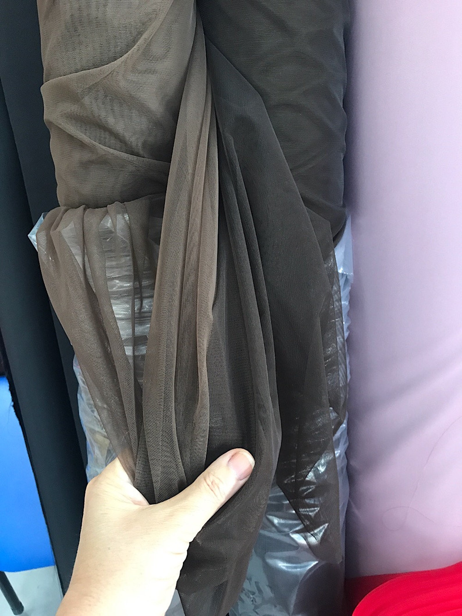 Brown Dark Skin Stretch Net 4 Way Stretch Mesh Tulle Spandex | Etsy