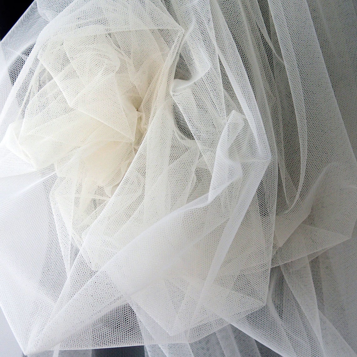 Ivory tulle fabric for embroidery all purpose bridal 140cm | Etsy