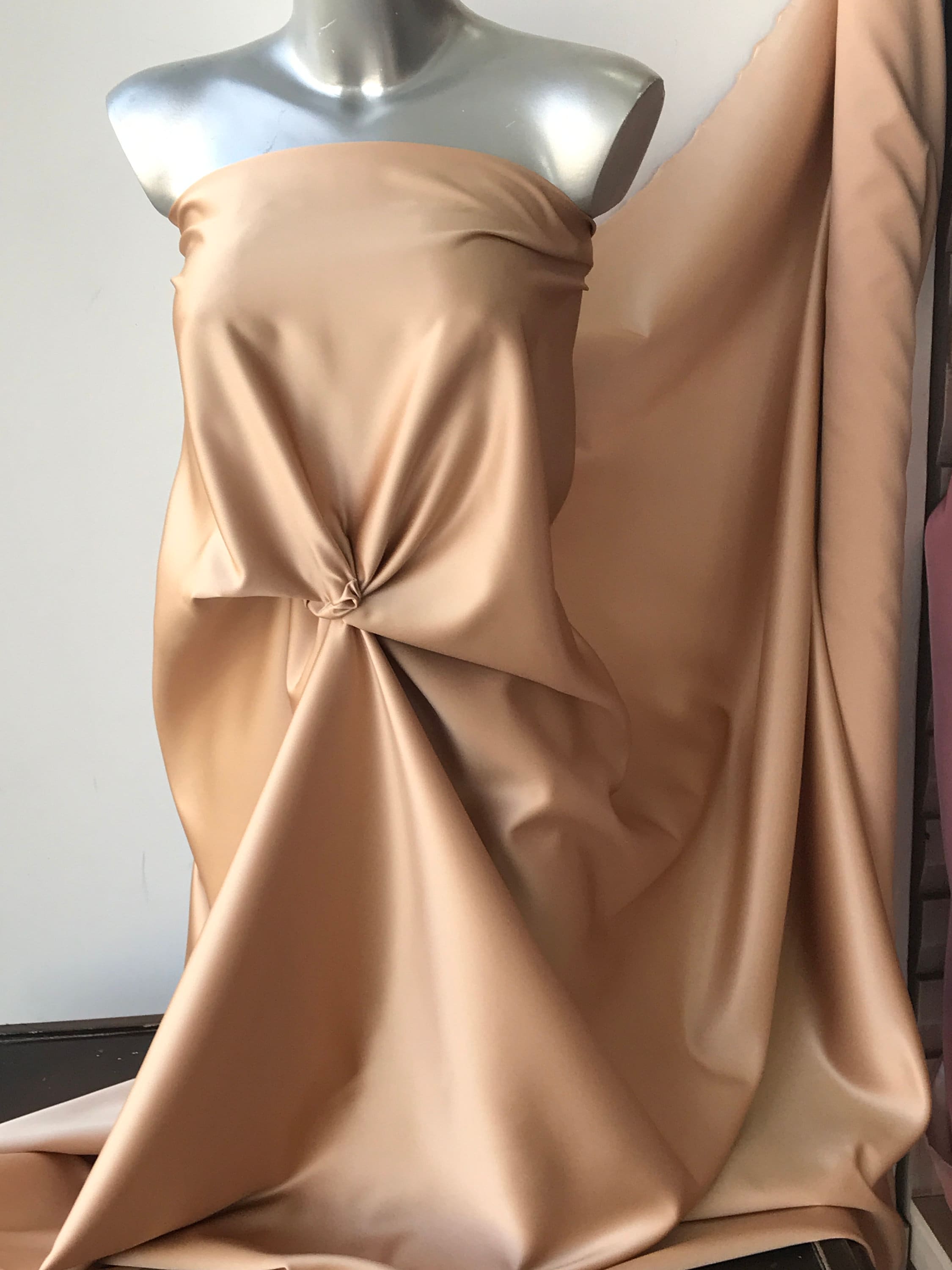 Pink Champagne Gold Champagne Duchess Satin, Polyester Duchess Satin ...