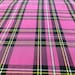 Pink Tartan Fabric, Poly Viscose Tartan, Check Design Tartan Fabric ...