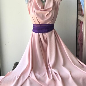 Blush Pink Polyester Crepe Back Satin Fabric Double Face Heavy Crepe ...