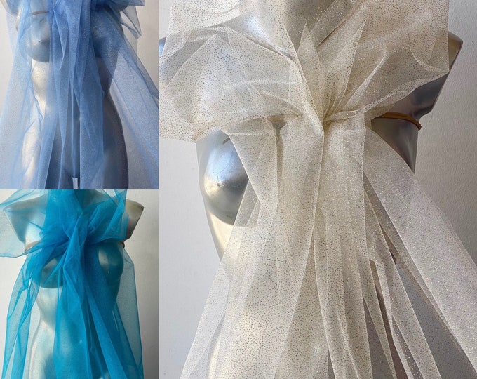 5m Lot Piece, Antique Ivory Cream Colour Tulle, Soft Small Hole Tulle ...