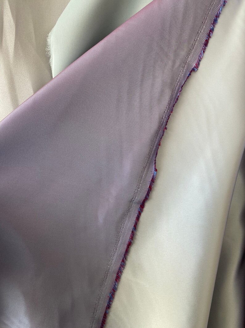 Two Tone Duchess Satin Fabric Bridal Satin Heavy About 200 | Etsy