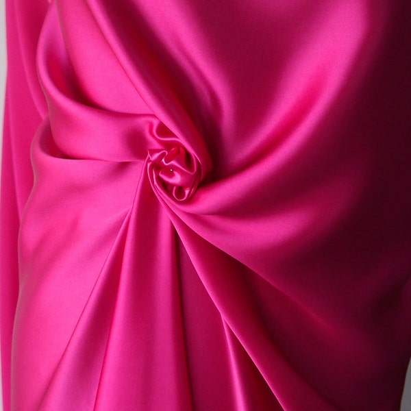 Magenta Silk Fabric - Etsy