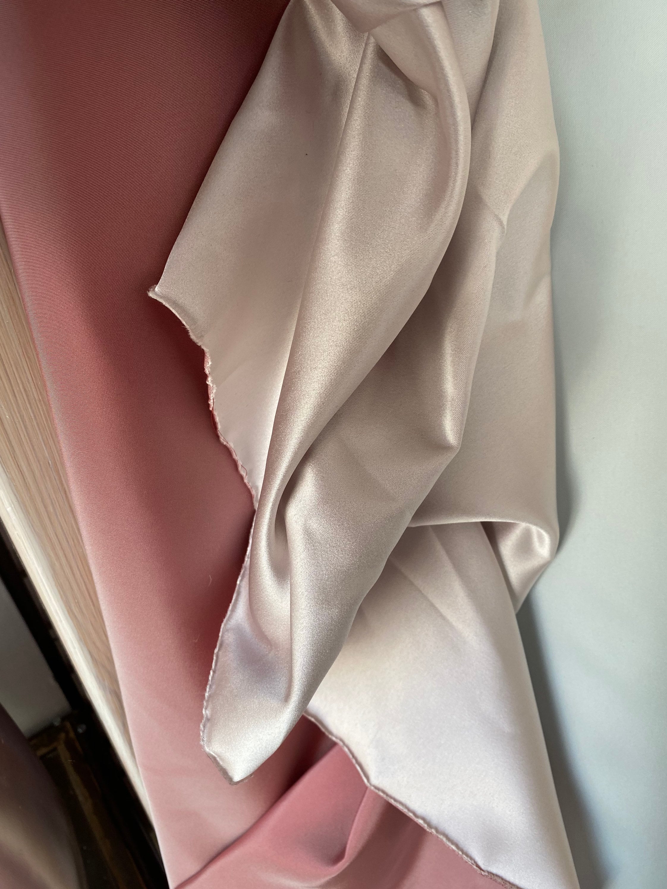 Two tone duchess satin fabric bridal satin heavy about 200 | Etsy