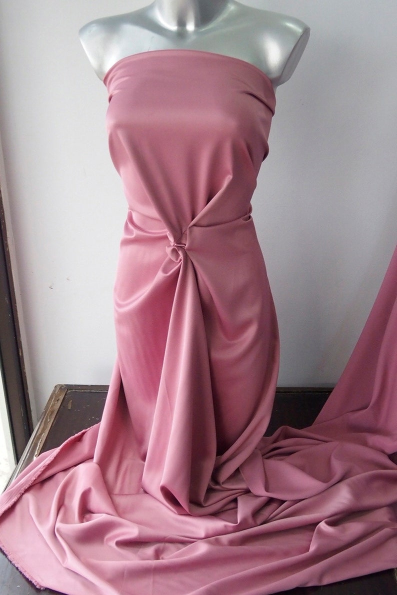 Polyester Satin Fabric Poly Spandex Heavy Duchess Satin Dull | Etsy
