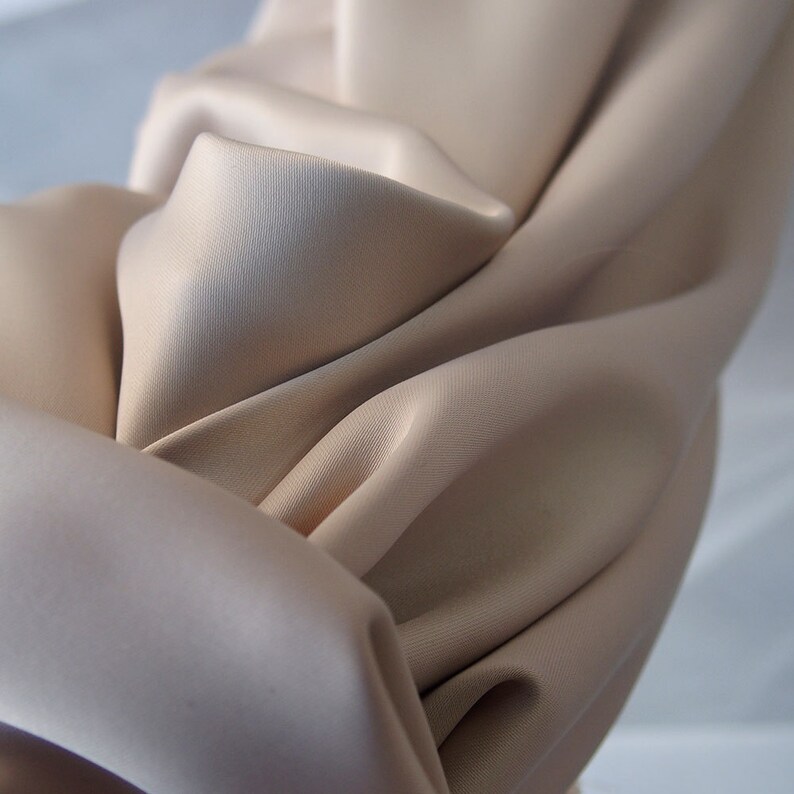 Polyester Satin Fabric Poly Spandex Heavy Duchess Satin Dull - Etsy