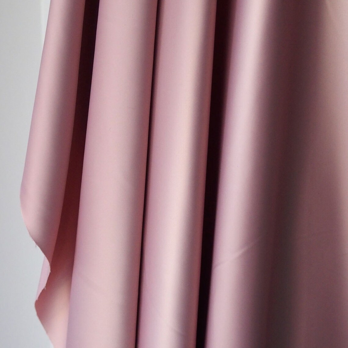 Pink Dull Satin Fabric Poly Spandex Heavy Duchess Satin Dull - Etsy