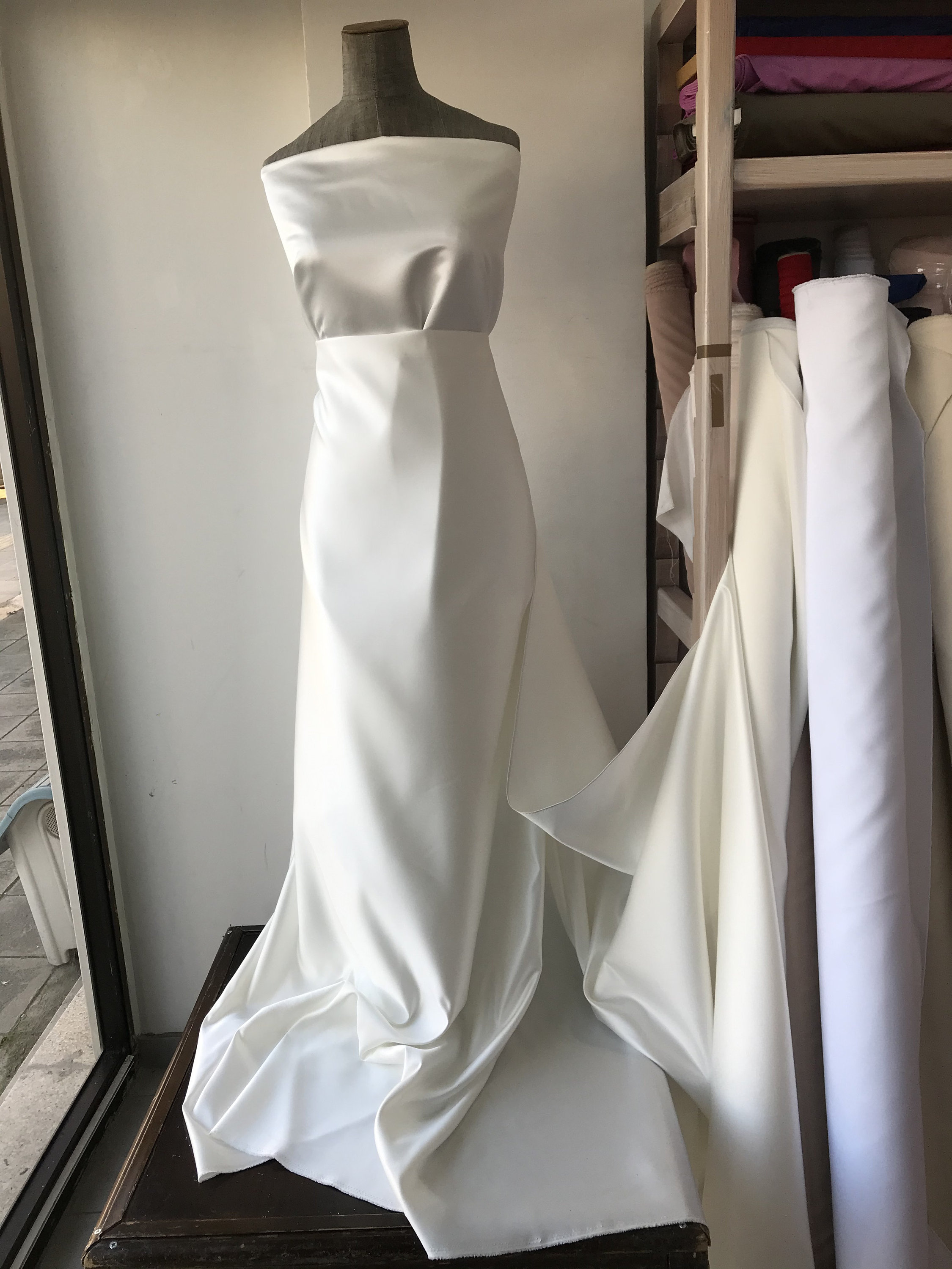 White Duchess Satin, Ivory Duchess Satin, Polyester Duchess Satin ...