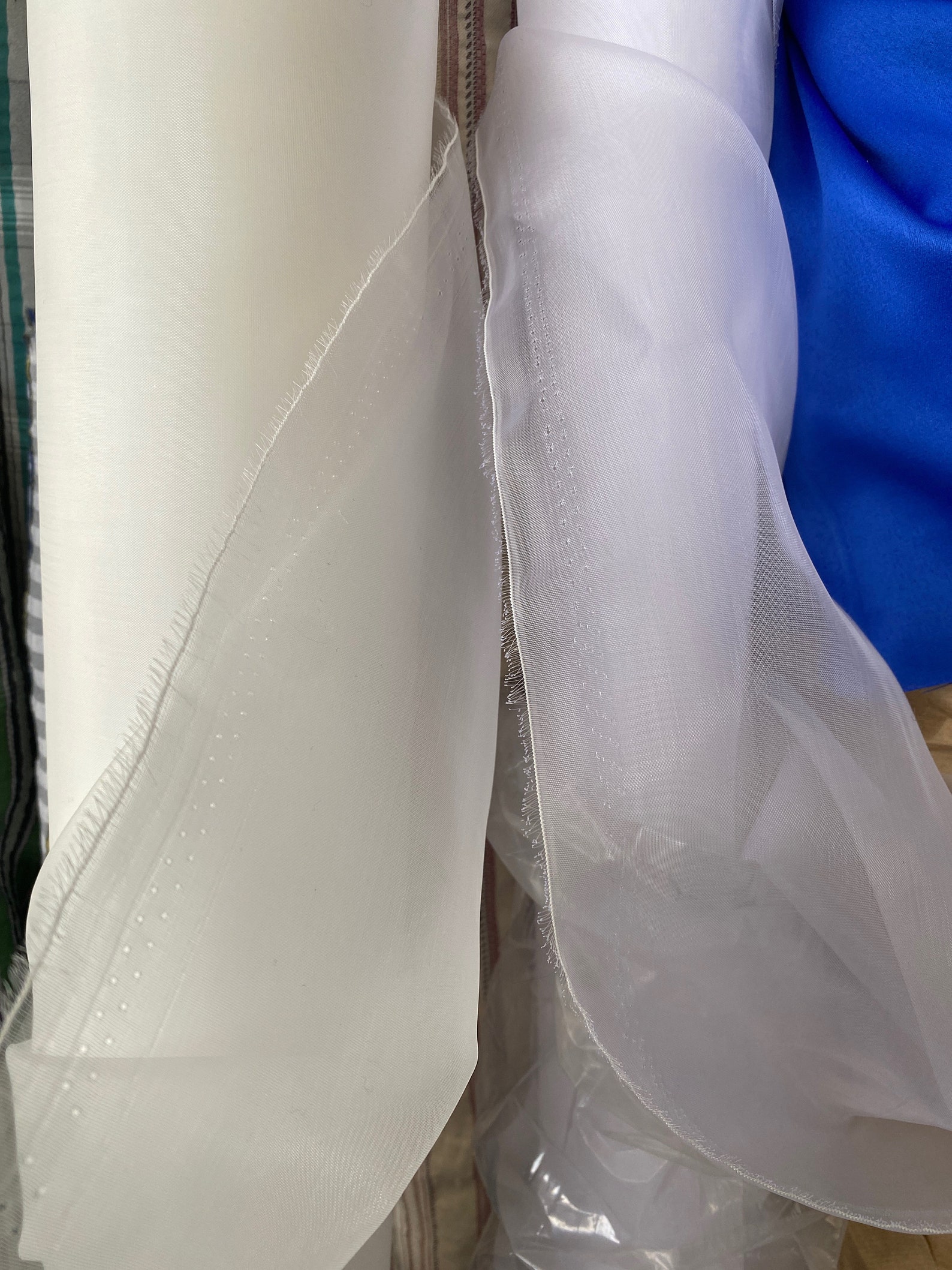 Crinoline Fabric Polyester Crinoline Fabric Pure White and off White ...
