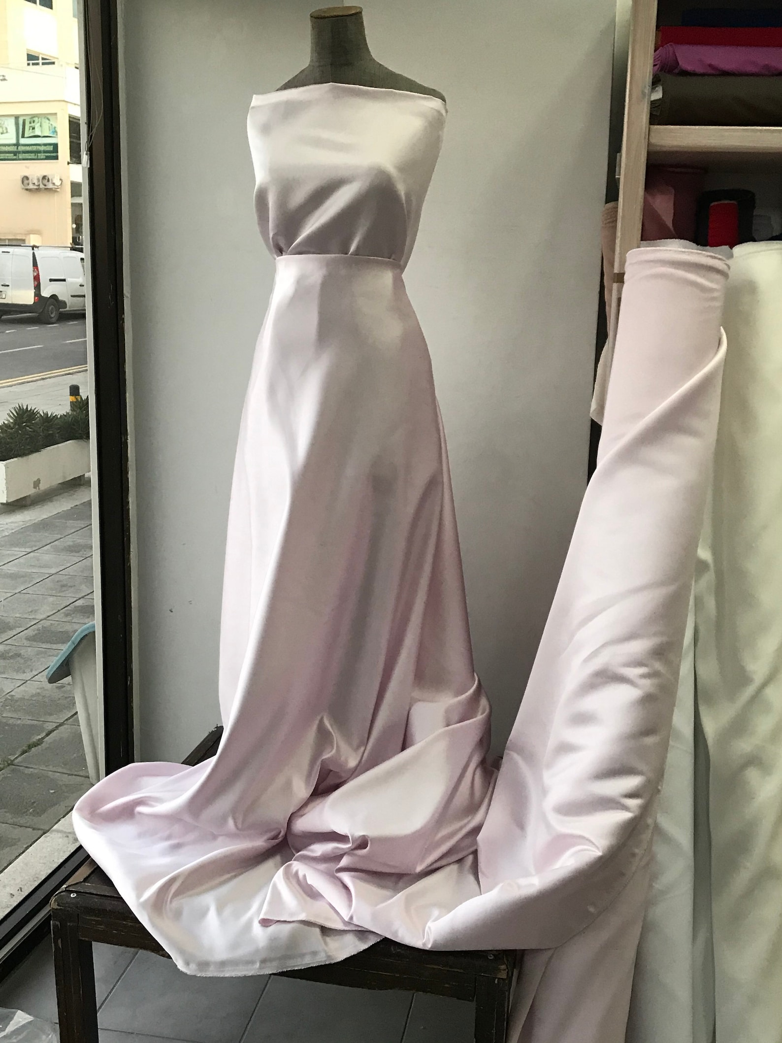 Pink Duchess Satin Polyester Duchess Satin Pink Bridal Satin - Etsy