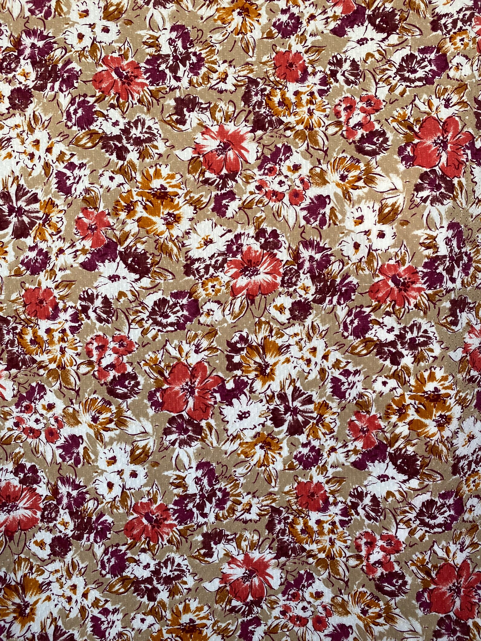 Floral summer dress fabric | Etsy