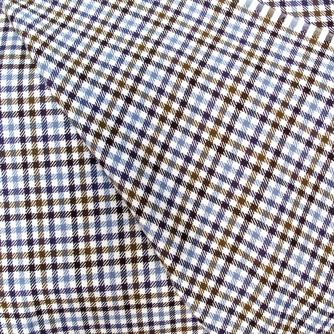 Check pattern pure wool suiting fabric Prince of Wales Prince | Etsy