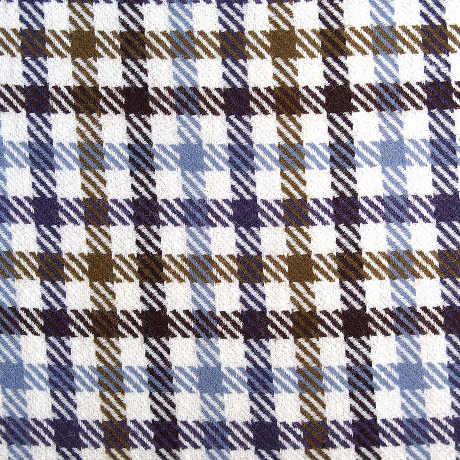 Check Pattern Pure Wool Suiting Fabric Prince of Wales Prince | Etsy