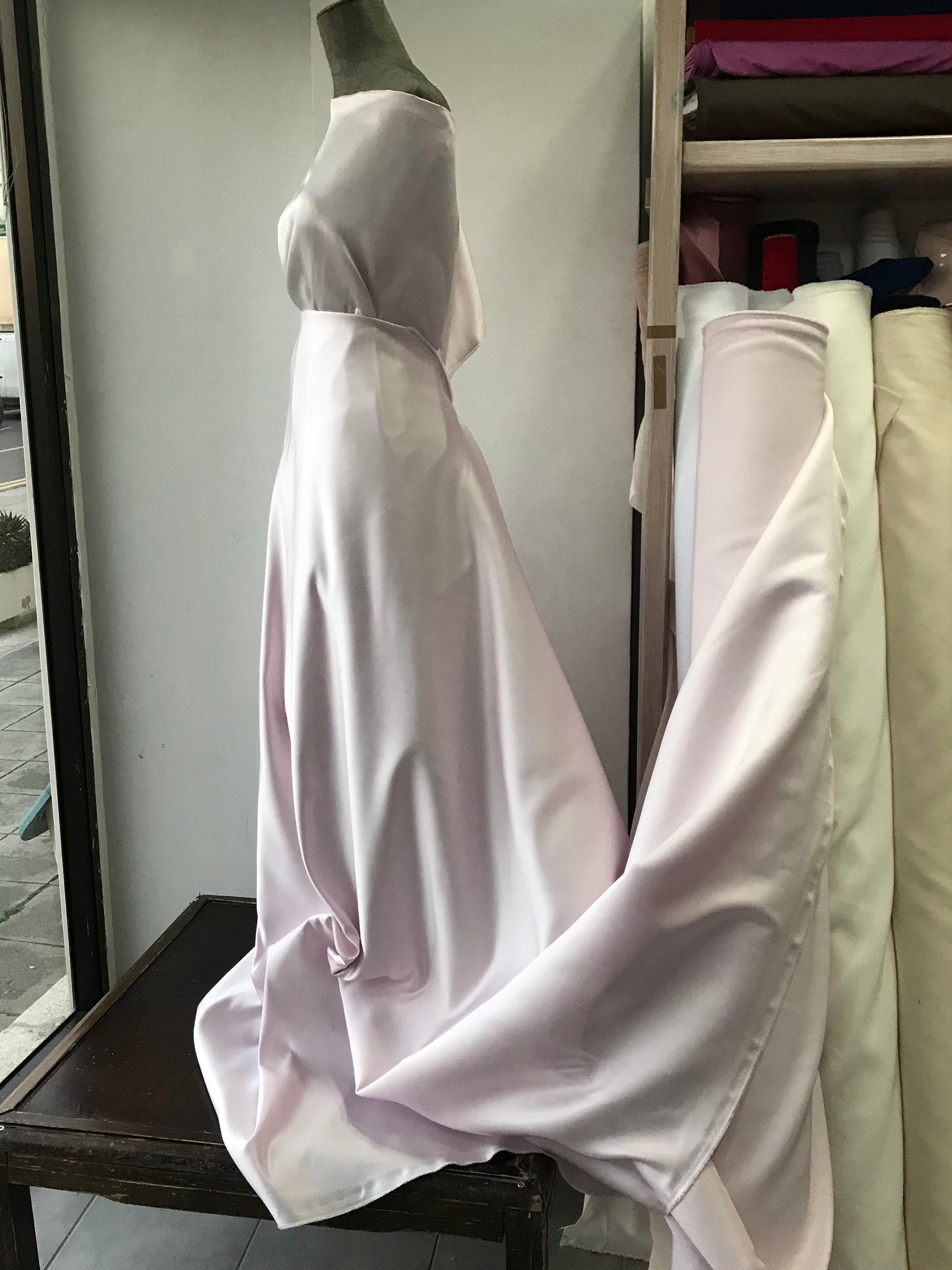 Pink Duchess Satin Polyester Duchess Satin Pink Bridal Satin - Etsy