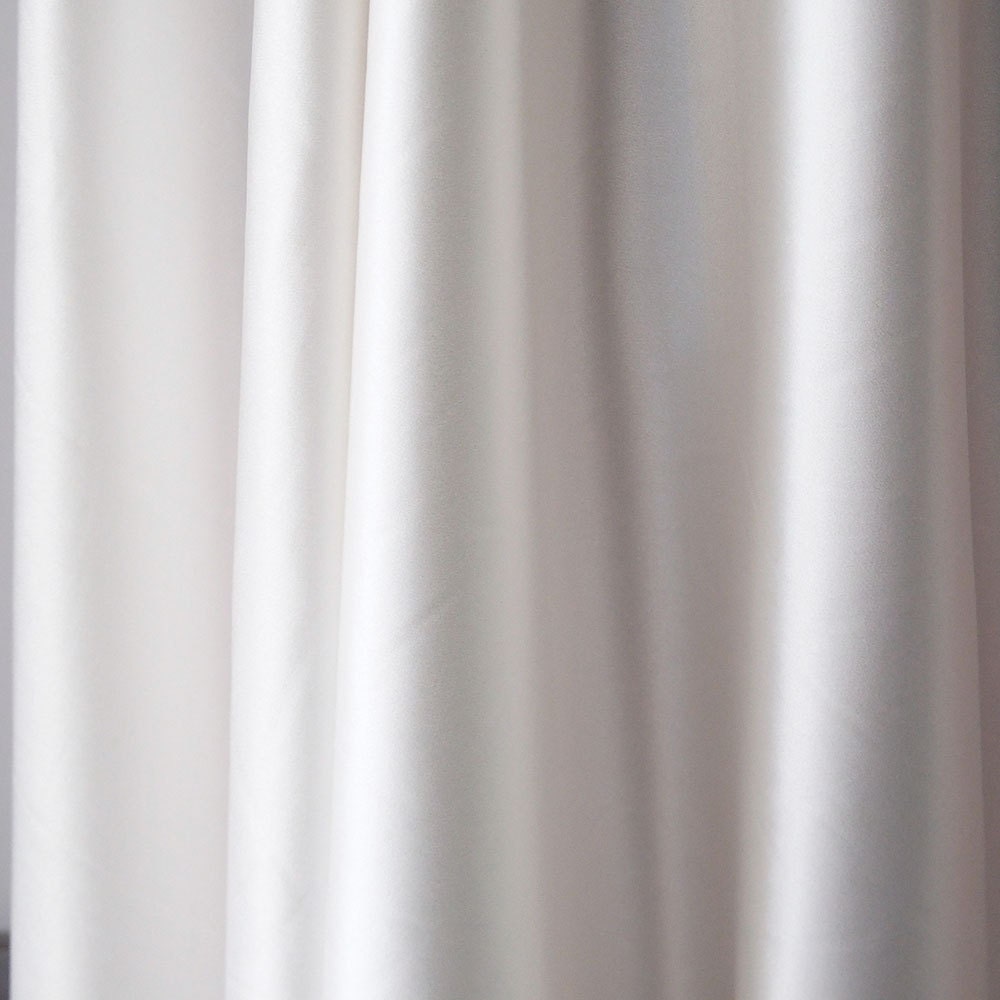 Off white polyester satin fabric poly spandex heavy Duchess | Etsy