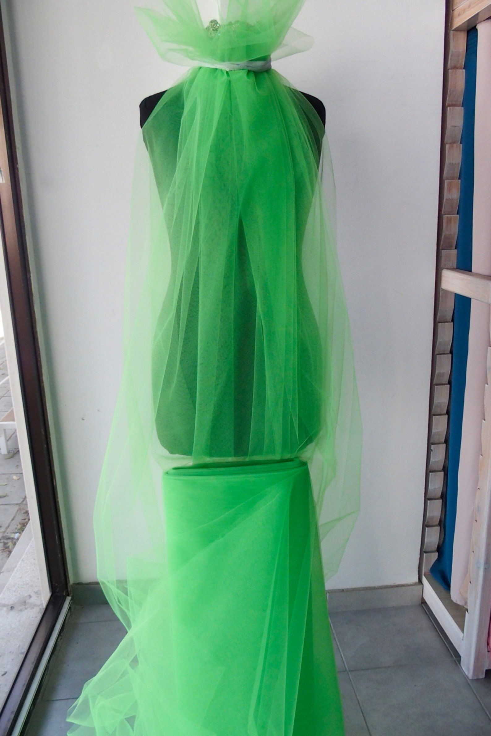 Bright Green Tulle Fabric Under Skirting Tutus Skirts - Etsy