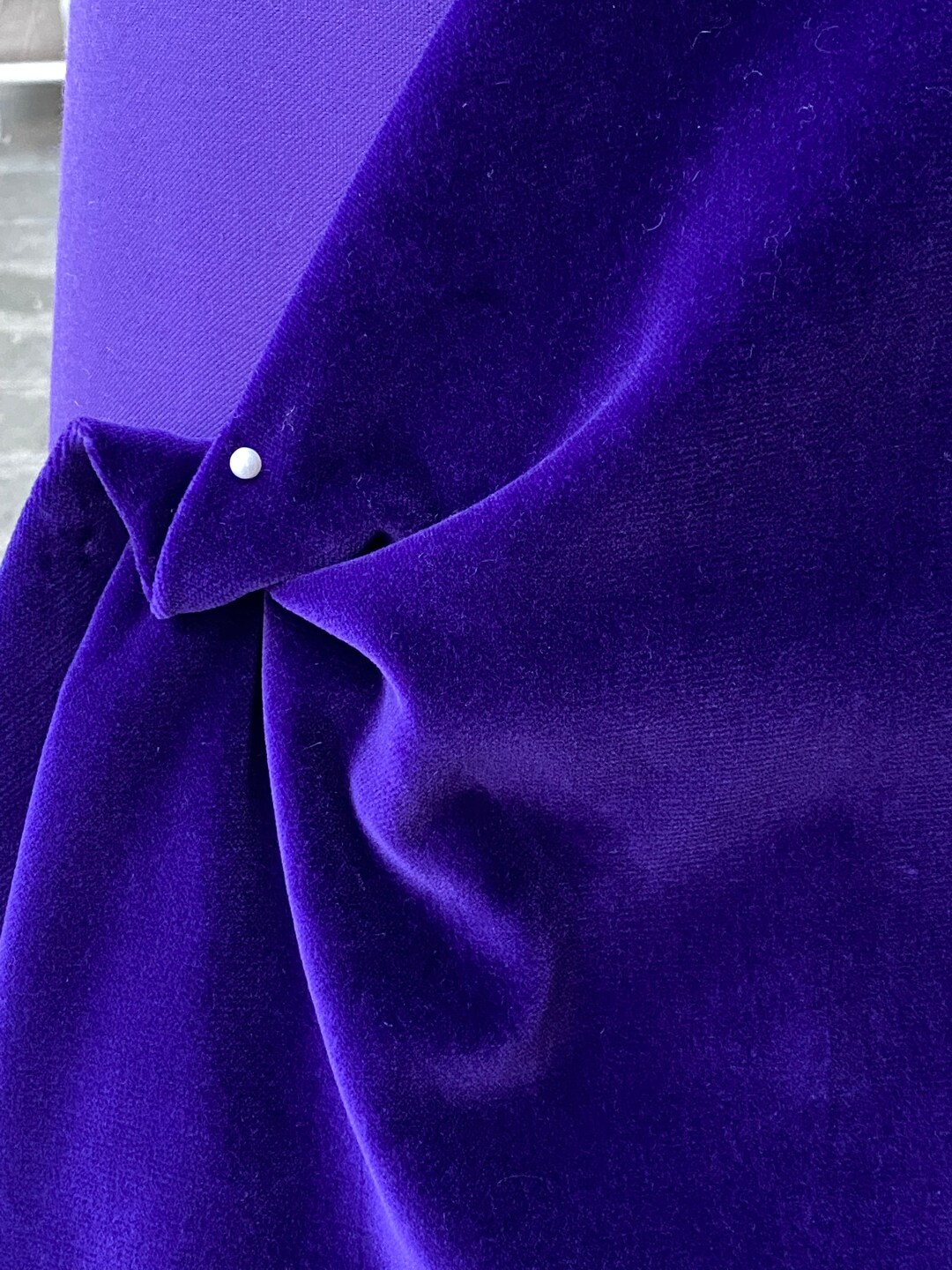 Royal Purple Cotton Velvet Fabric, Premium Quality by Niedieck 150cm ...