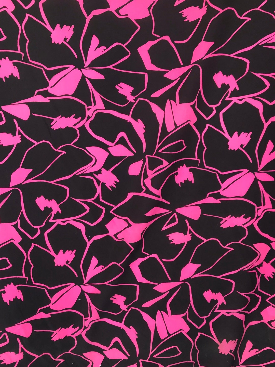 Polyester Crepe De Chin Print Fabric, Floral Summer Dress Fabric ...