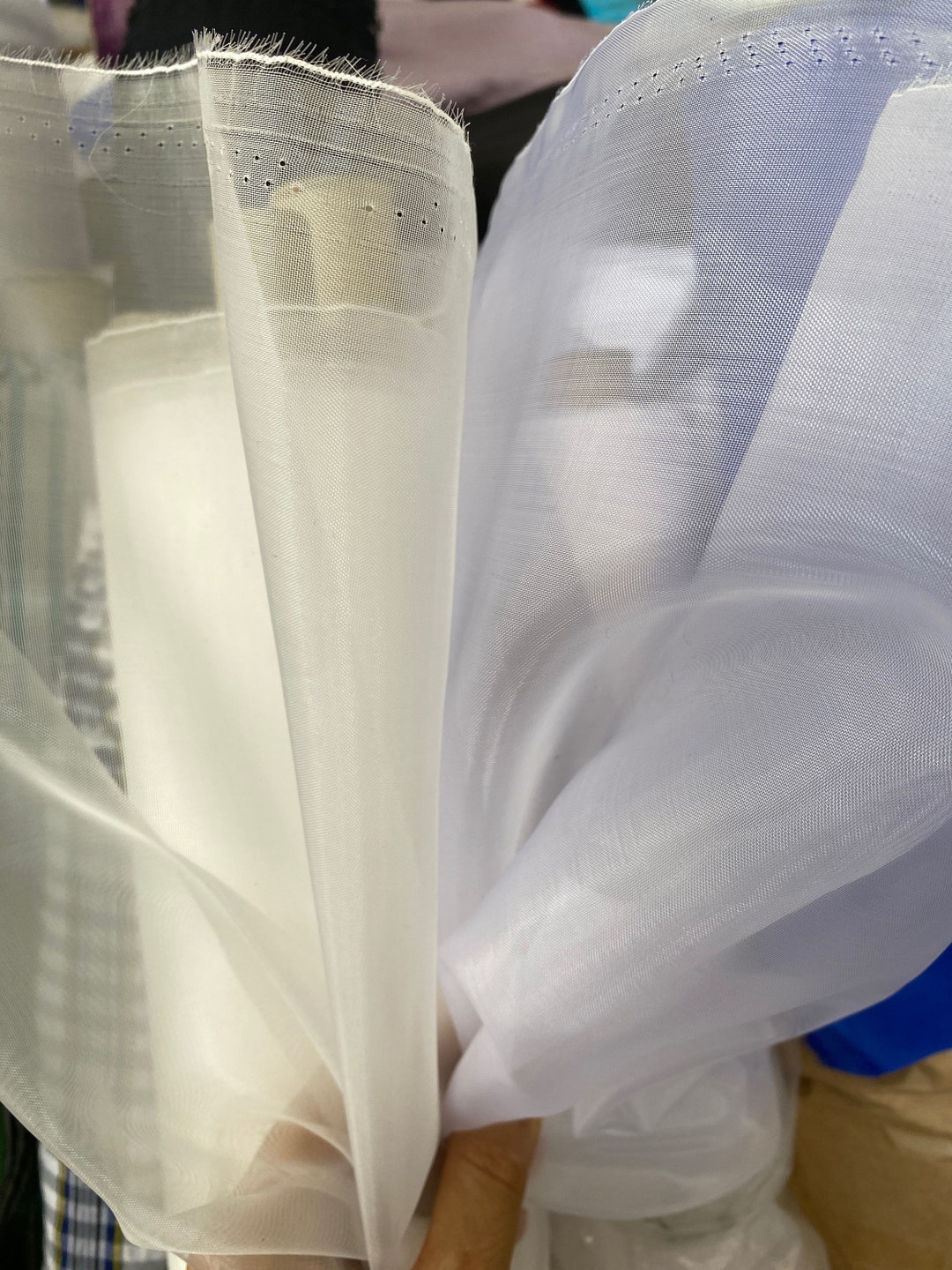 Crinoline Fabric Polyester Crinoline Fabric Pure White and off White ...