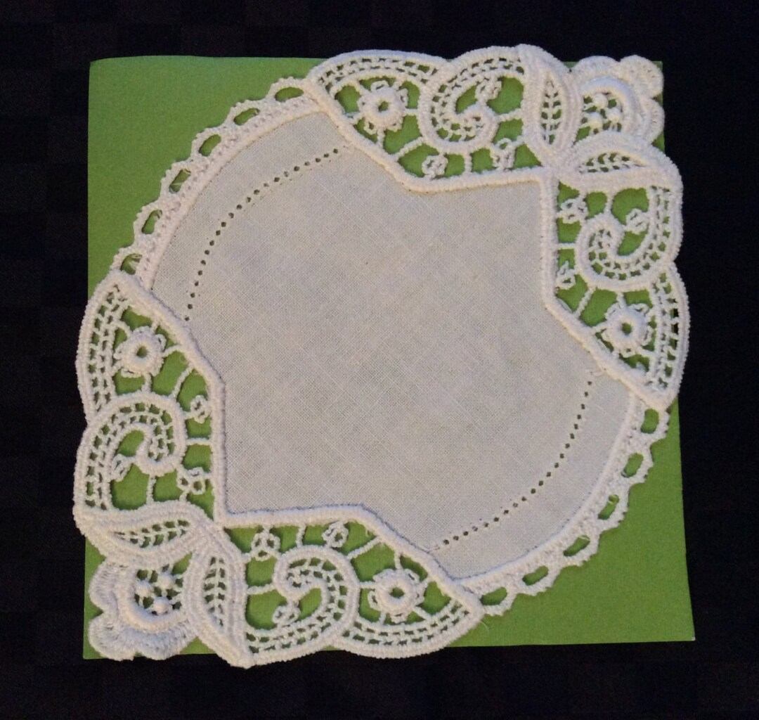 Vintage Tatting. White Linen Doily. - Etsy Australia