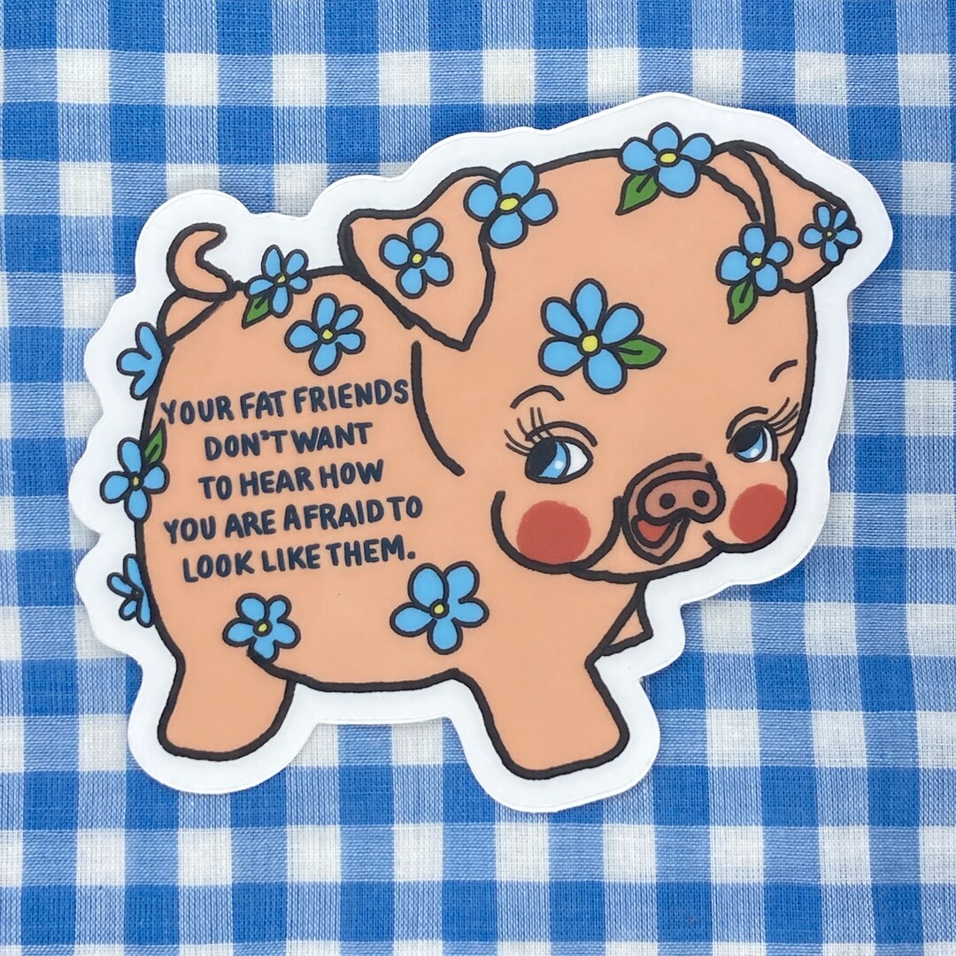 Fat Friend Sticker - Etsy