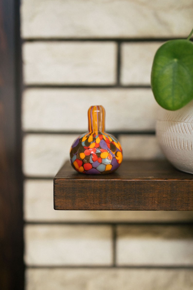 Glass Blown Jester Mini Vase - Etsy