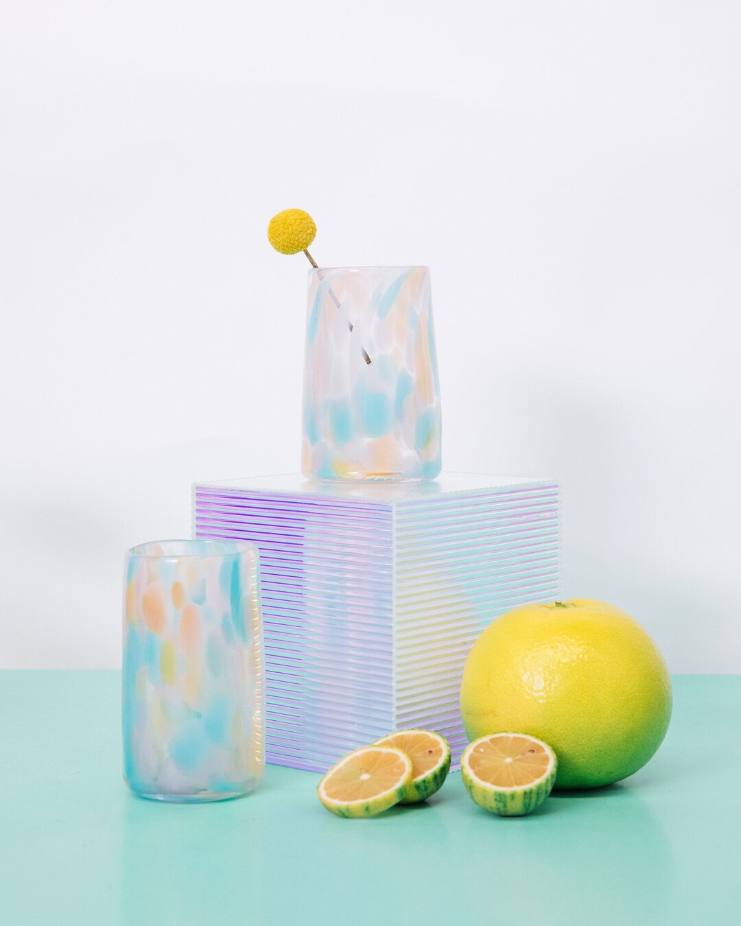 Glass Blown Little Fluffy Clouds Drinking Glass - Etsy