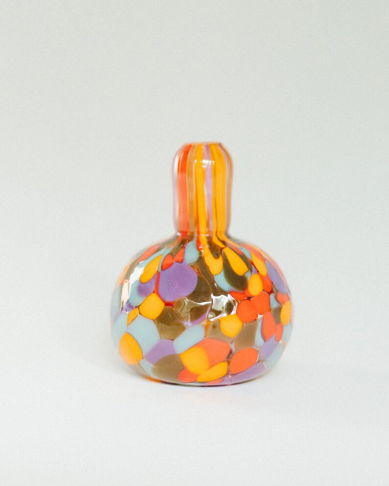Glass Blown Jester Mini Vase - Etsy
