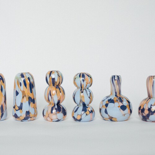 Glass Blown Jester Mini Vase - Etsy