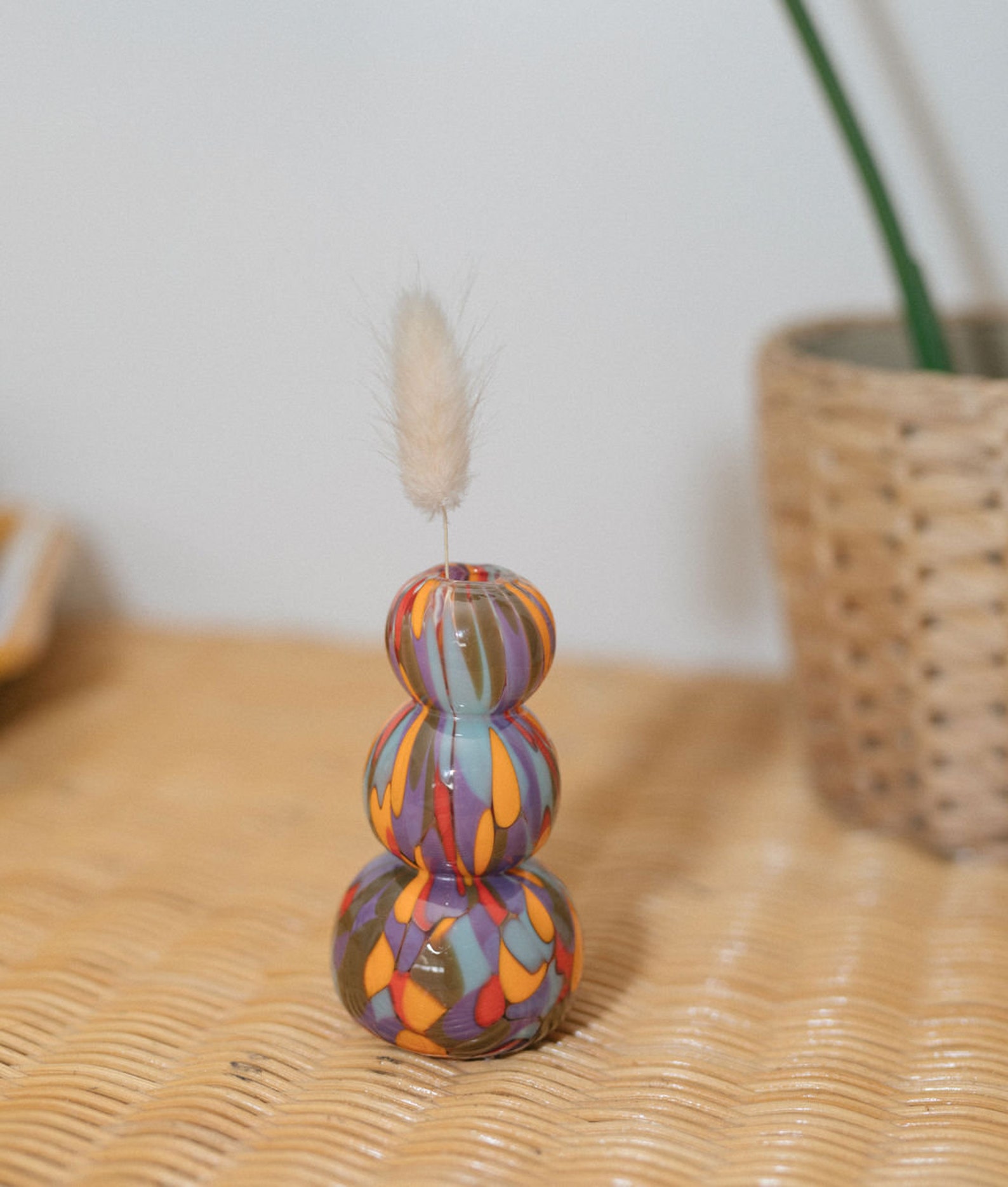 Glass Blown Jester Mini Vase - Etsy