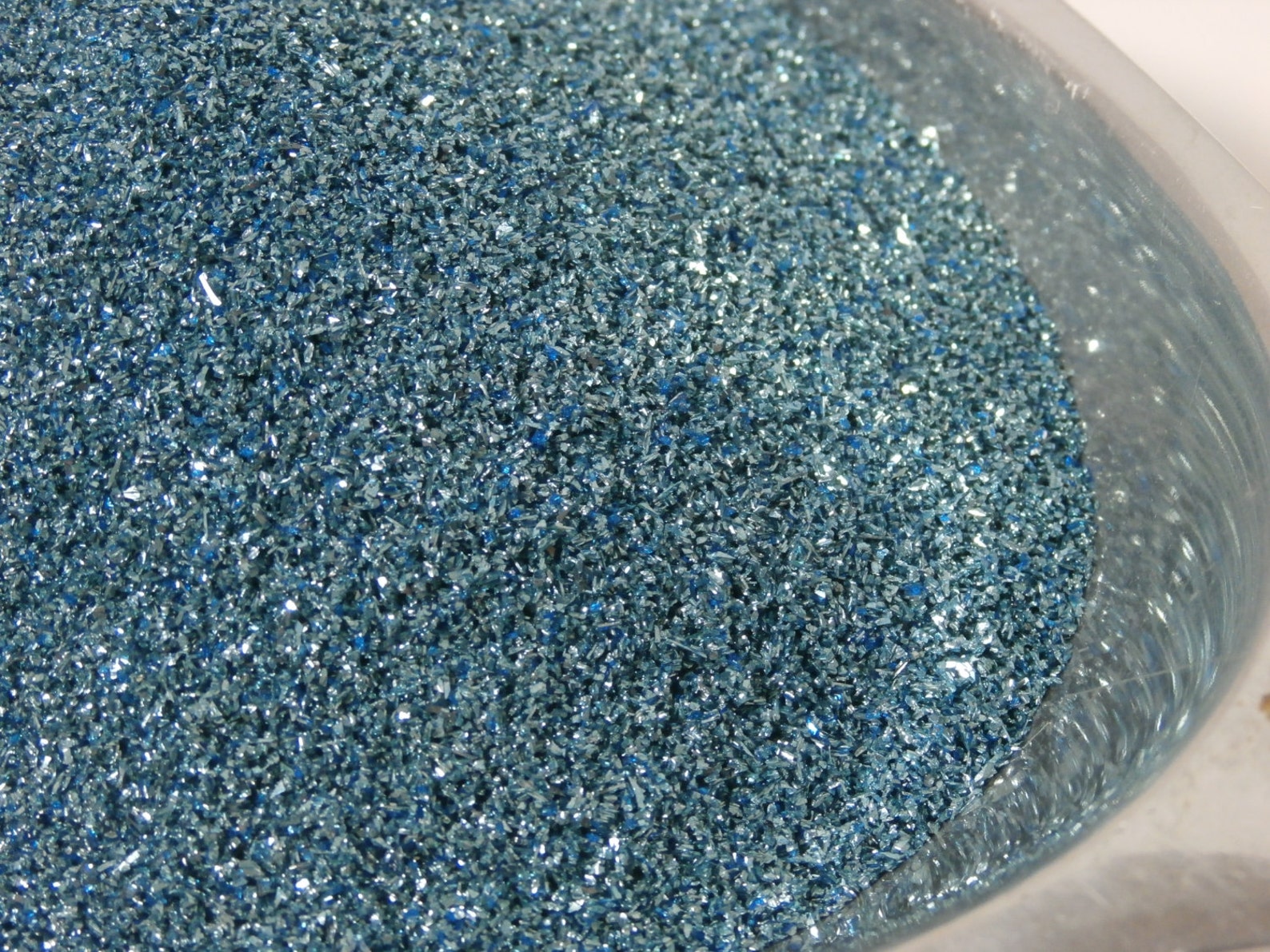 Blue German Glass Glitter Fine Grit Produced in Europe Easter Wedding ...