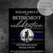 Personalized Police Retirement Invitation Template, Retirement Party ...