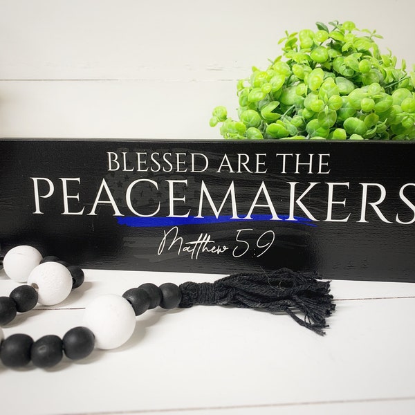 Blessed Are the Peacemakers Sign - Etsy