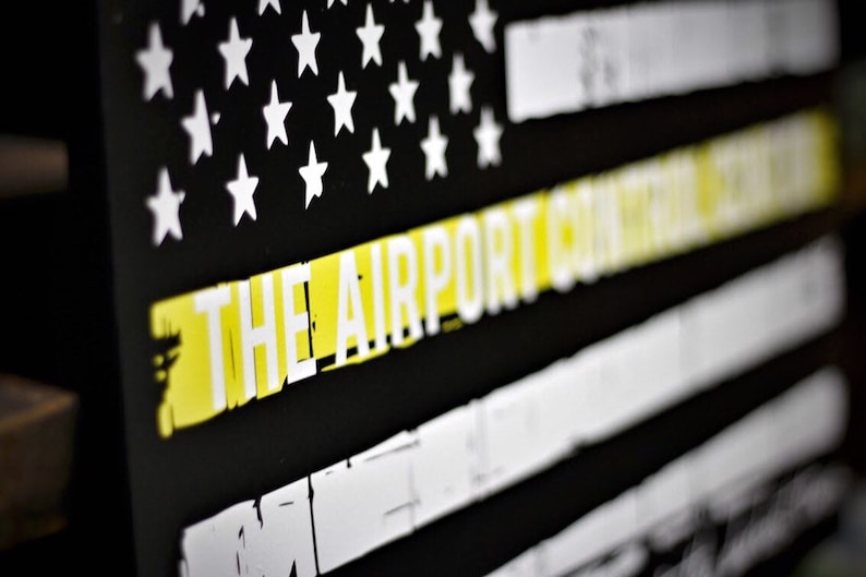 Dispatcher Thin Gold Line American Flag Quote Wood Sign 911 Emergency ...