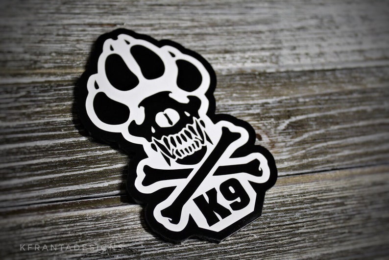 K9 Ornament Skull and Crossbones Law Enforcement Police - Etsy