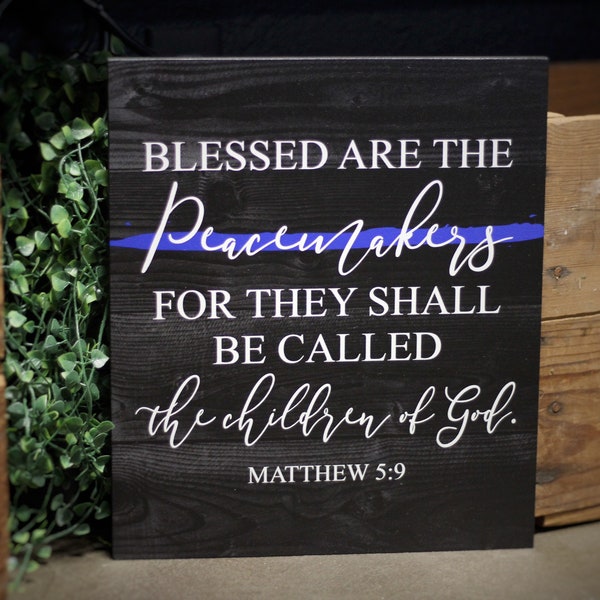 Blessed Are the Peacemakers Sign - Etsy