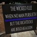 Thin Blue Line the Wicked Flee the Righteous Are Bold as a | Etsy