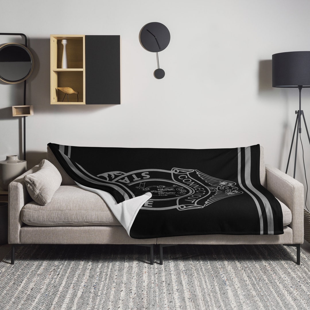 Personalized Connecticut Highway Patrol Throw Blanket, CT DPS Badge ...