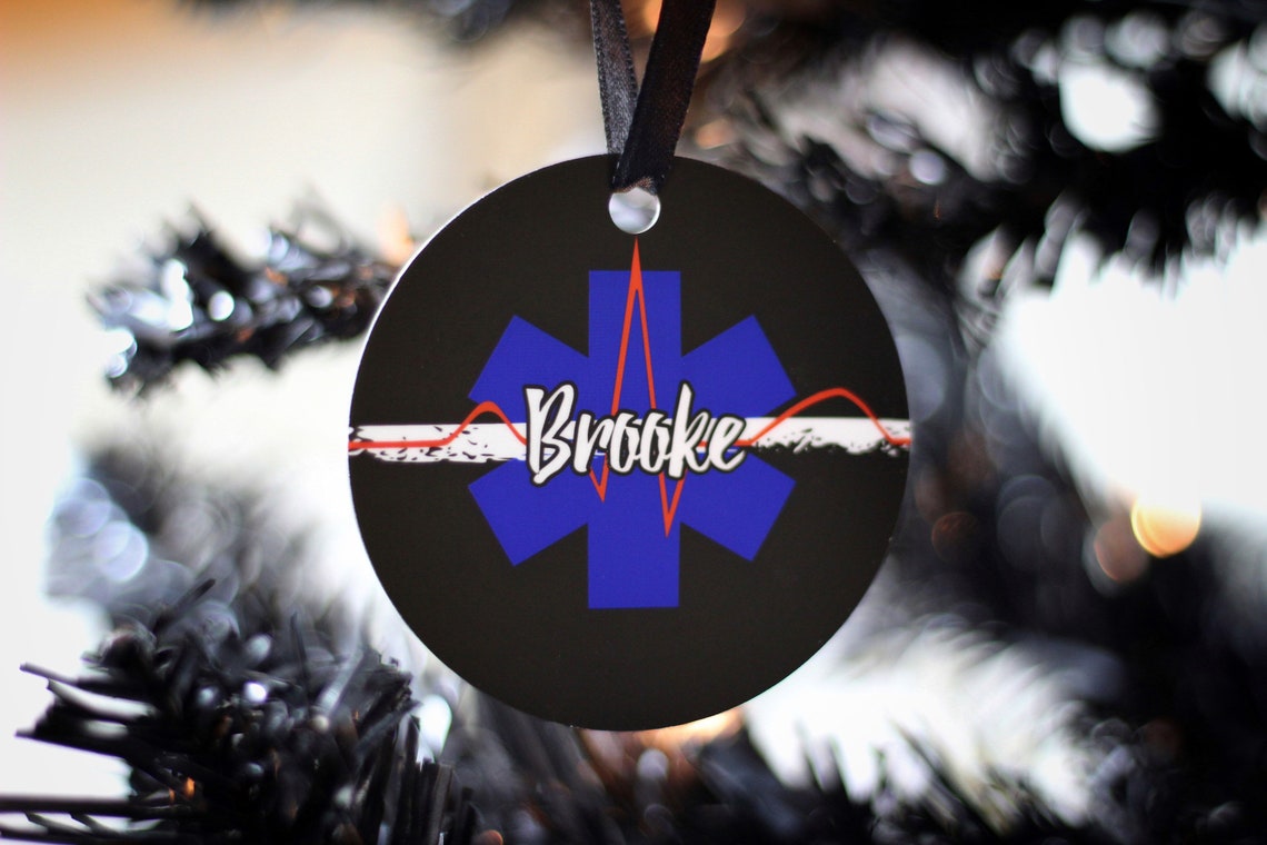 Personalized EMS Ornament Emergency Medical Services Star of | Etsy