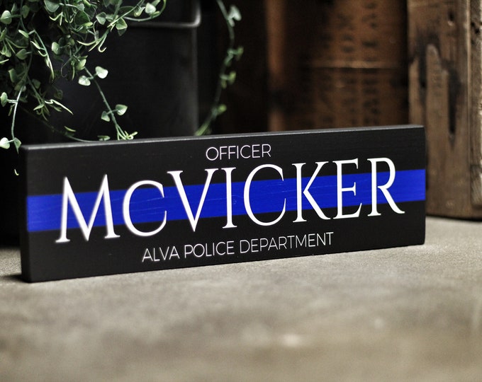 Police Name Plate - Etsy