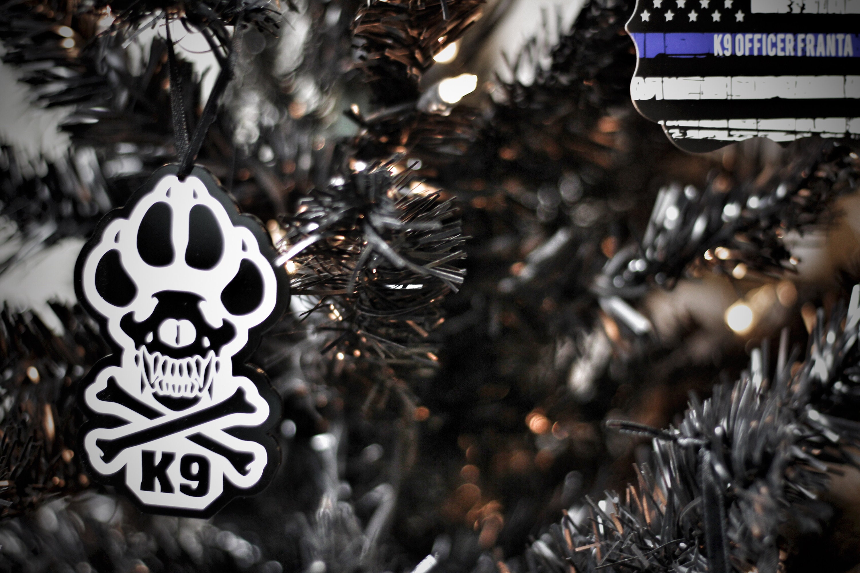 K9 Ornament Skull and Crossbones Law Enforcement Police | Etsy