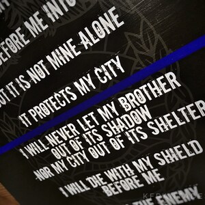 Thin Blue Line - This is My Shield Quote - Law Enforcement Police ...