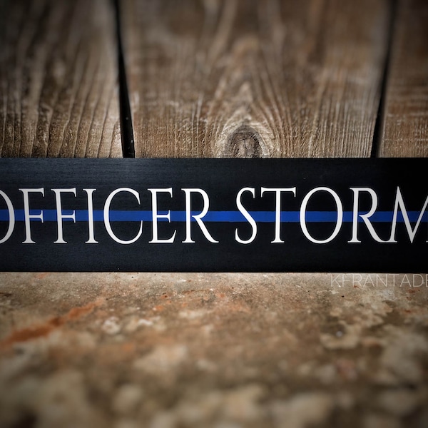 Police Officer Name Plate - Etsy