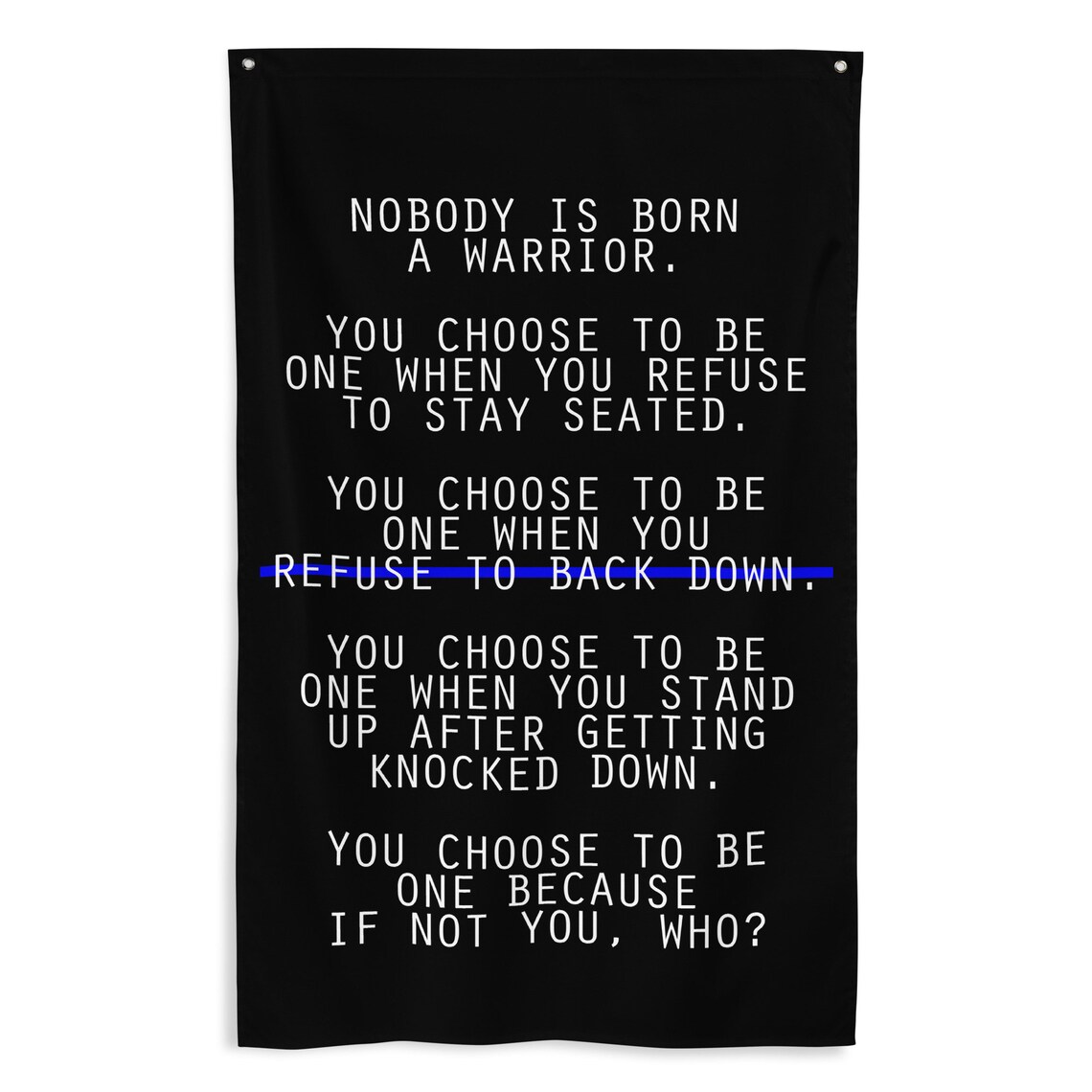 Thin Blue Line Warrior Flag Law Enforcement Police Officer | Etsy