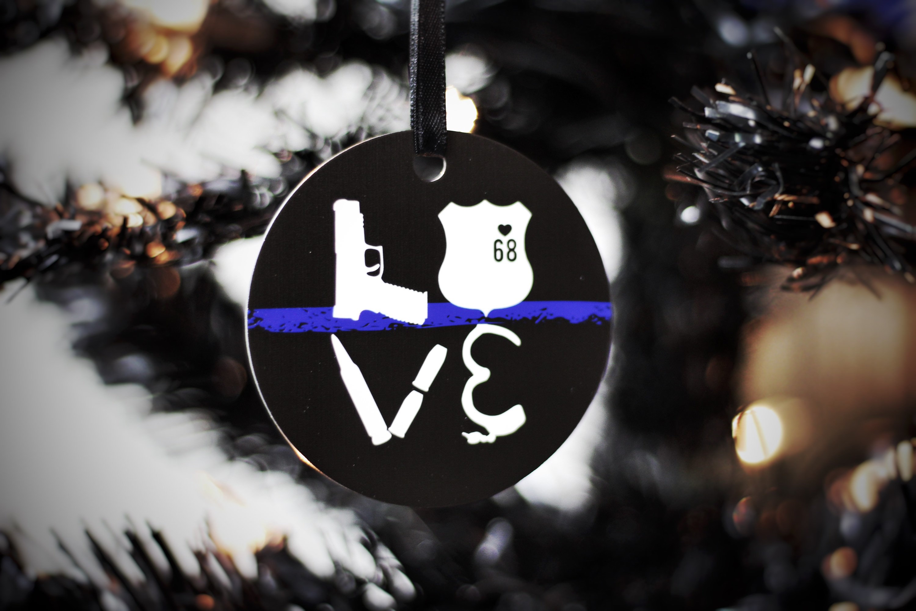 LOVE Police Ornament Officer or Deputy Sheriff Star Metal | Etsy