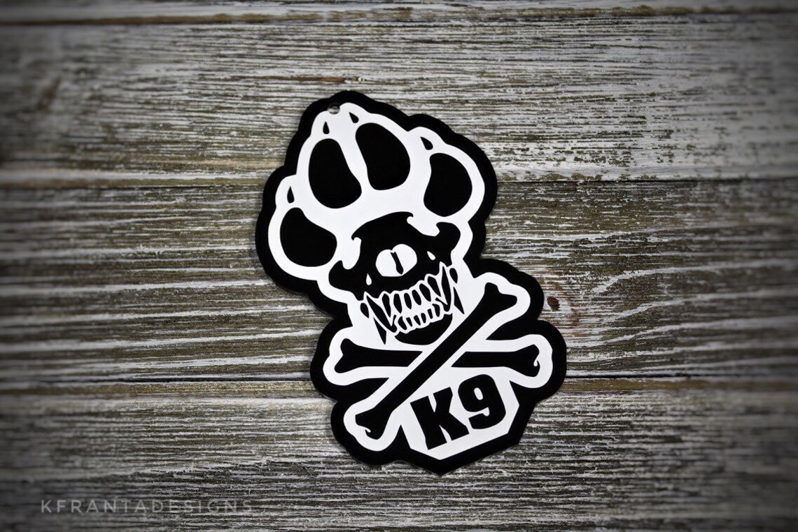 K9 Ornament Skull and Crossbones Law Enforcement Police | Etsy