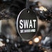 Swat SWAT Special Weapons and Tactics Personalized Black Metal Ornament ...